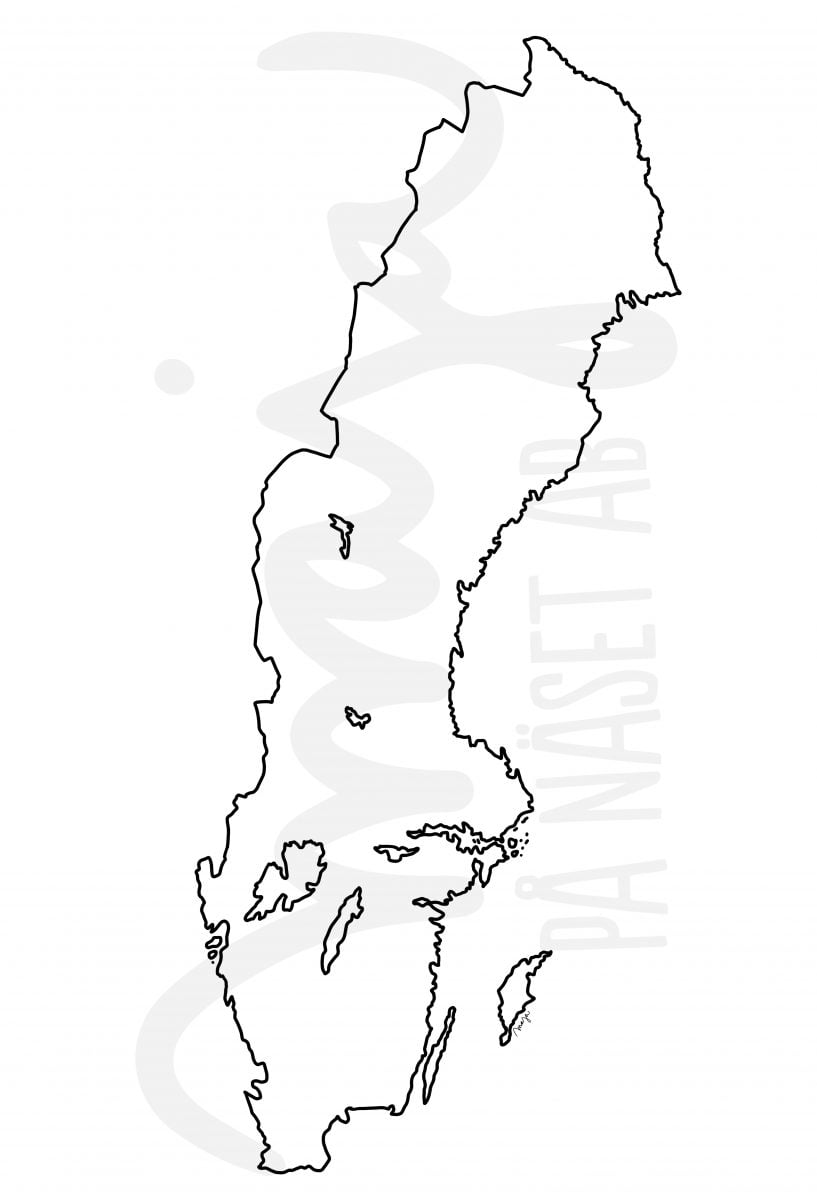 Sverigekarta - Maja På Näset AB